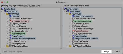Merge Project Files Astah SysML