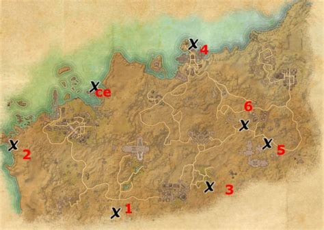 Alikr Desert Treasure Map Locations Elder Scrolls Online Guides