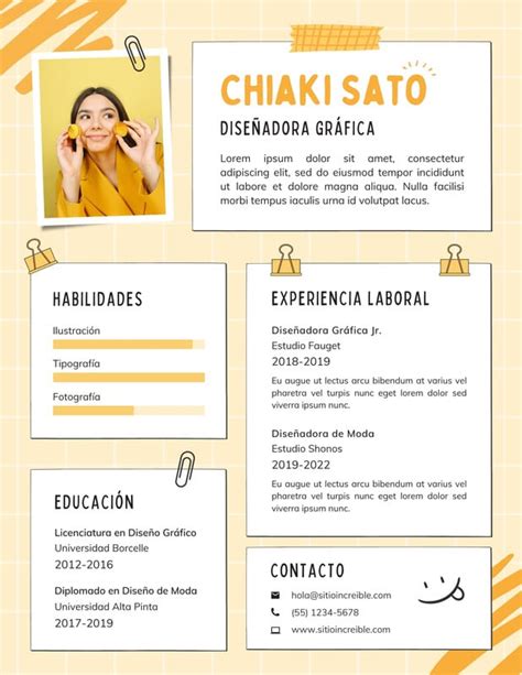 Plantillas de currículums creativos editables Canva