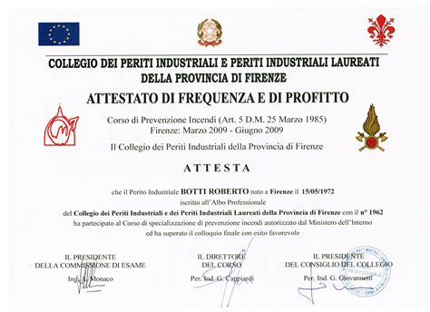 Gli Attestati Dei Corsi Studio Tecnico Errebi Geometra E Perito Edile