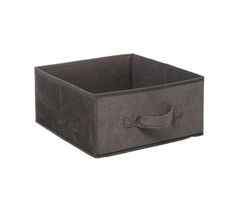 Boîte De Rangement En Velours Gris Foncé 31 X 31 X 15 Cm Boite de