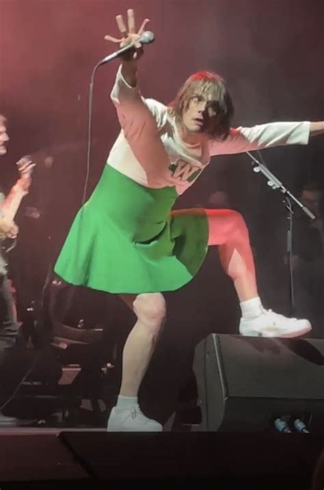 My Chemical Romances Gerard Way Rocks Cheerleader Dress During Concert