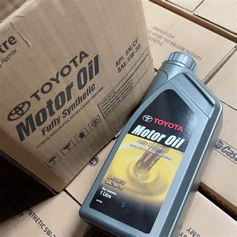 Toyota Motor Oil Fully Synthetic 1L API SN CF SAE 5W 30 Lazada PH