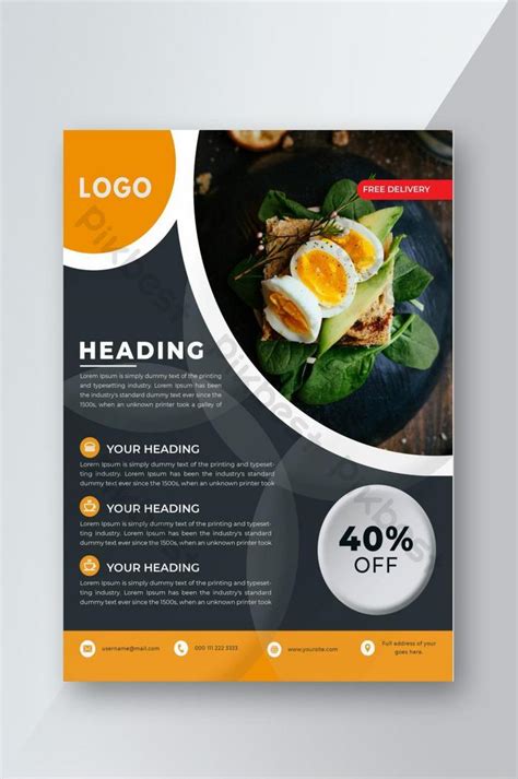 diseño de volante editable listo para imprimir premium corporativo de