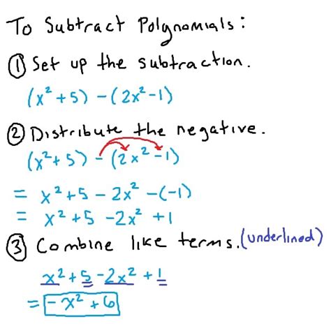 adding and subtracting polynomials mathbootcamps