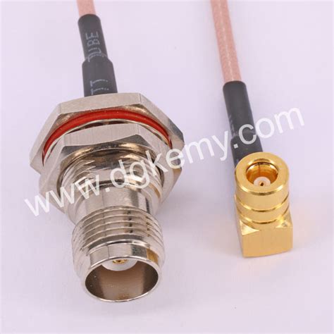 IP67 Waterproof TNC Female Bulkhead Jack To SMB Female R A Plug Using