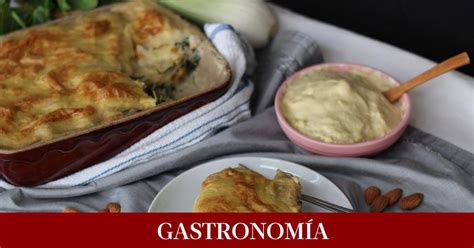 Receta de espinacas con bechamel jamón y huevo