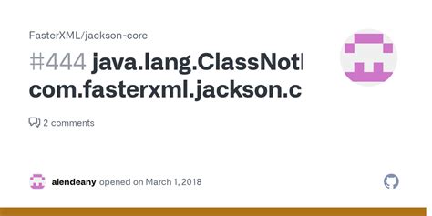Java Lang ClassNotFoundException Fasterxml Jackson Core Util