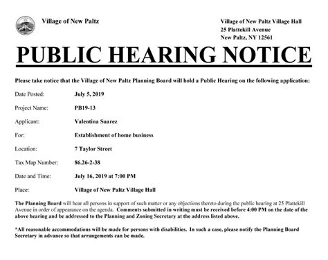 Public Notice Template