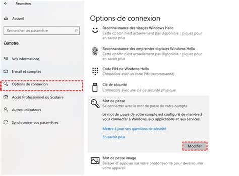 Guide complète Comment changer le mot de passe système dans Windows