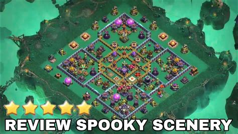 Update Scenery October Review Spooky Scenery Clash Of Clans Youtube
