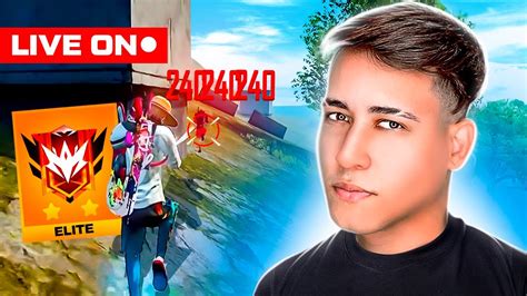 LEVEL UP AO VIVO O MOBILE MAIS INSANO SOLO RANQUEADA FREE FIRE