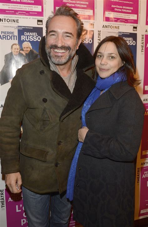 Photo Jean Dujardin Et Sa Compagne Nathalie P Chalat Photocall De