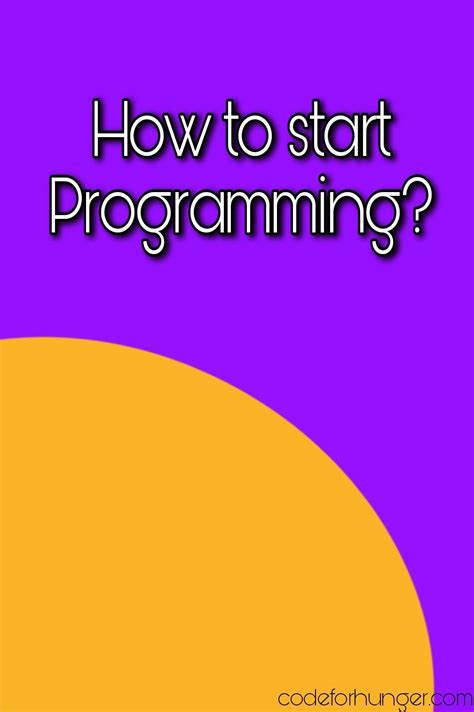 how to start programming artofit