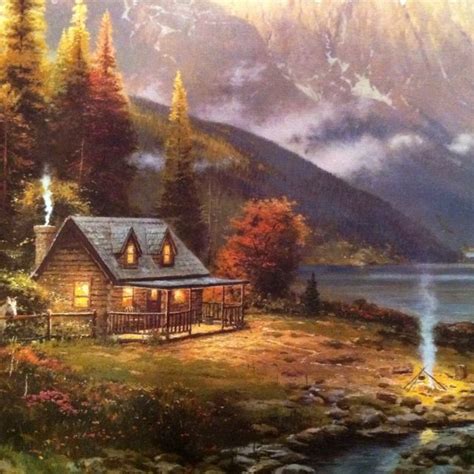 I Want To Live Here Thomas Kinkade Beginning Of A Perfect Day