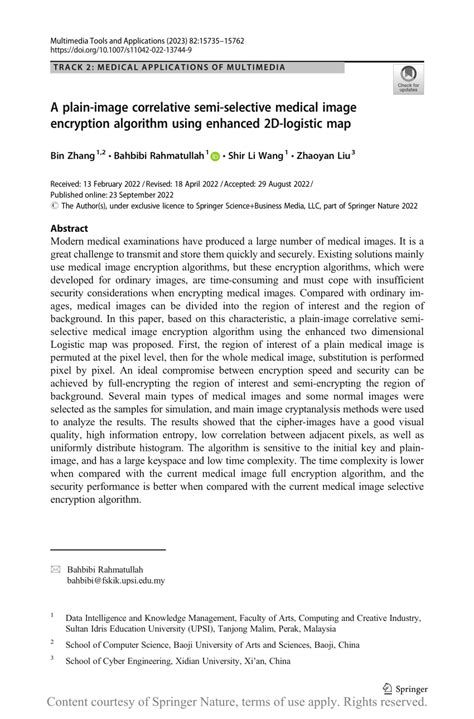 a plain image correlative semi selective medical image encryption algorithm using enhanced 2d