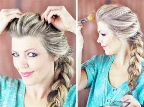 Diy Elsa French Braid Hairstyle From Frozen Styleoholic
