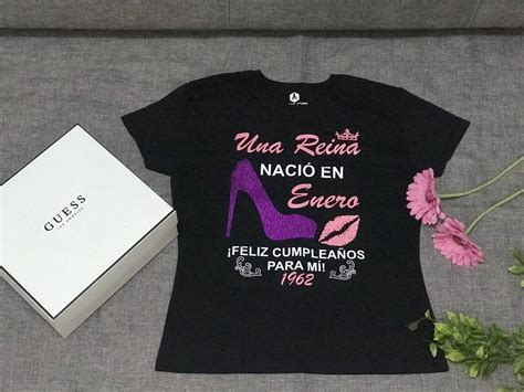Venta playeras personalizadas de cumpleaños para mujer en stock