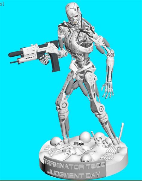 Archivo 3D Terminator T 800 Endoesqueleto Rekvizit T2 Modelo De