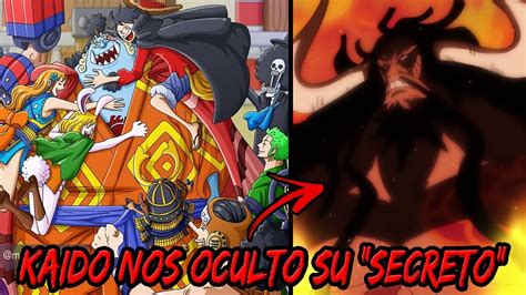 Oda Es Un Genio Se Revela Un Gran Secreto De Kaido Todos Los