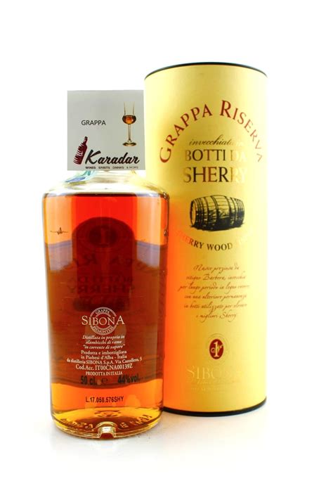 Grappa Barbera Invecchiata In Botti Da Sherry Vol Antica Disti
