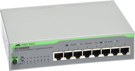 Switch Allied Telesyn At Gs900 Nuevo De 8 Puertos Internet Meses Sin