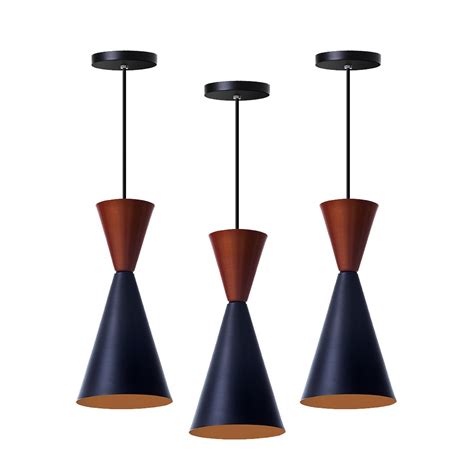 Kit 3 Lustres Pendentes Mini Canada Alumínio Decorações Shopee Brasil