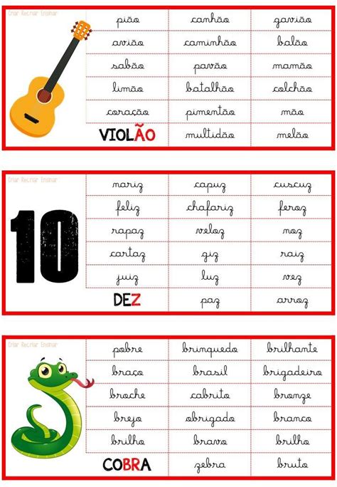Fichas De Leitura Dificuldades OrtogrÁficas