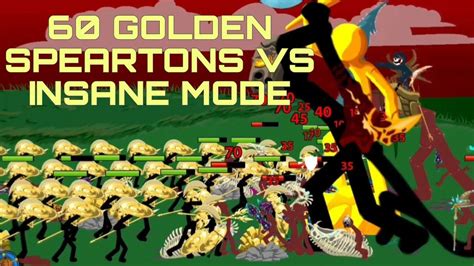 Golden Speartons Vs Insane Mode Stick War Legacy Youtube