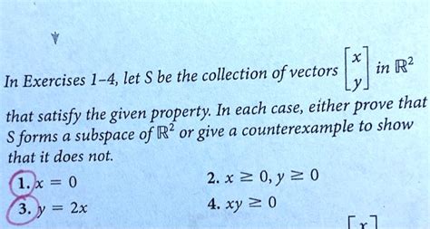 solved in r 2 in exercises 1 4 let s be the collection of vectors that satisfy the given