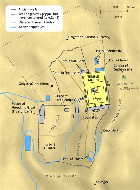 Jerusalem During The New Testament Bible Mapper Atlas