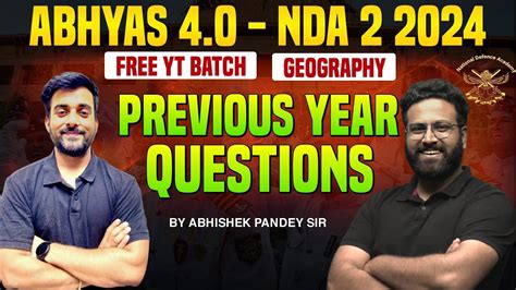 PYQs For NDA Geography Complete Geography For NDA Target NDA 2