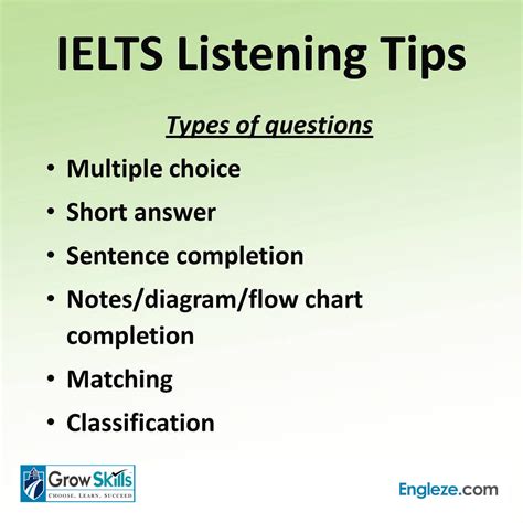 6 Common Types Of Question IELTS Listening Engleze