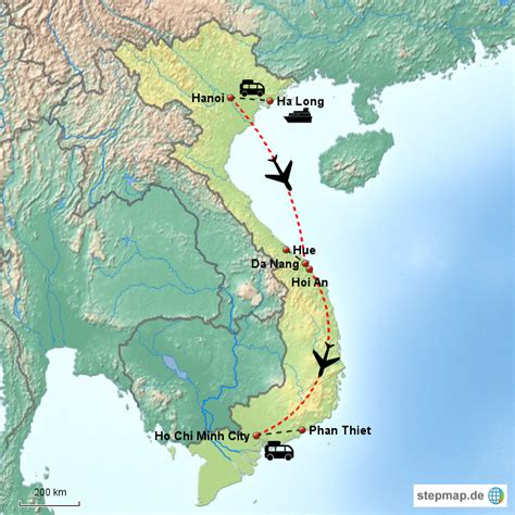 StepMap Rundreise Vietnam