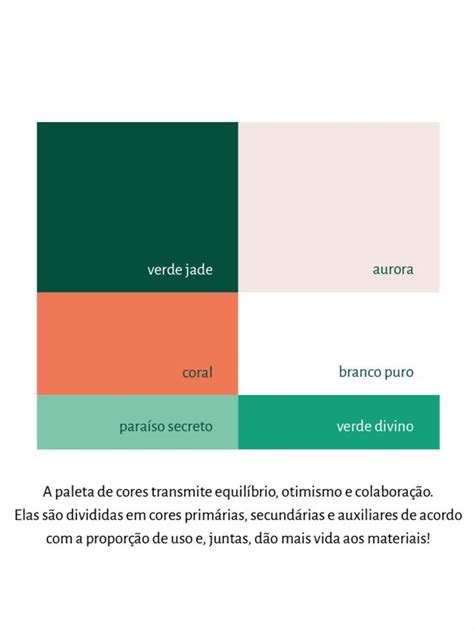 Paleta de cores criada para a identidade visual do espaço Ohana Color