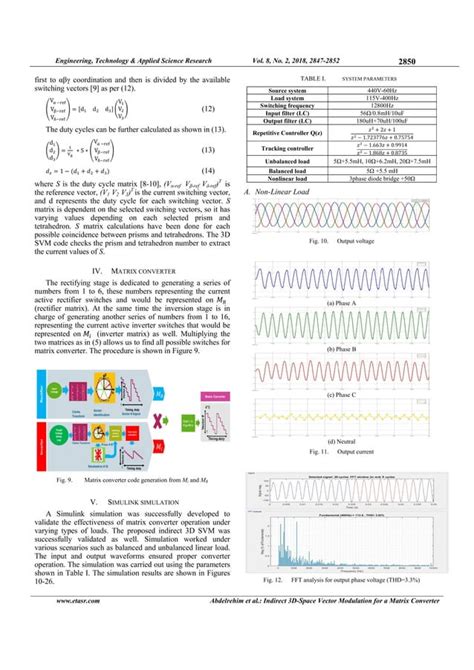 indirect 3d space vector modulation for a matrix converter