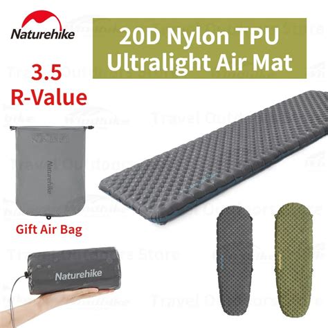 Naturehike Tenda Ultraleve Almofada De Dormir Air Bag Colch O Infl