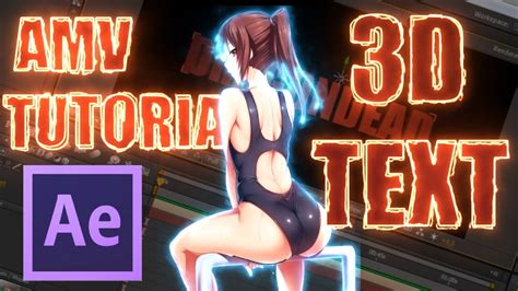 After Effects Tutorial Amv 3D Text YouTube