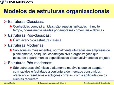 PPT Modelos de Gestão e Organização 5 Estrutura Organizacional