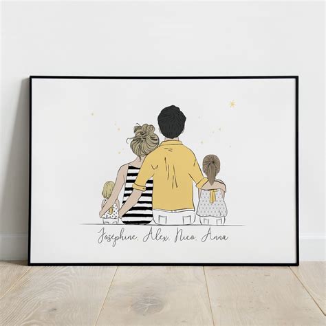 Famille Parents 2 Filles Creanatif