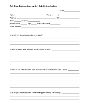 Fillable Online Extension Purdue State 4 H Fair4 H Youth Development