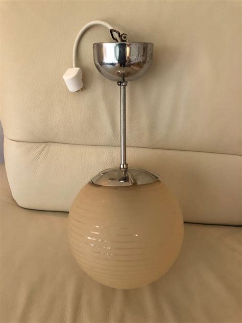 Taklampa klotlampa ovanlig Funkis Art Deco Re Köp på Tradera