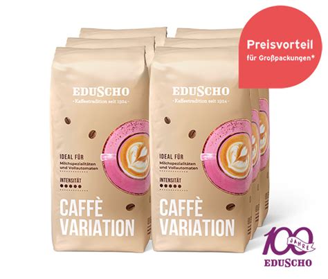Eduscho Caffè Variation 6x 1 kg Ganze Bohne online bestellen bei