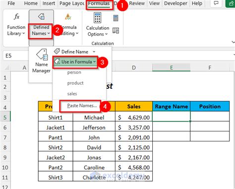 How To Paste Range Names In Excel 7 Ways ExcelDemy