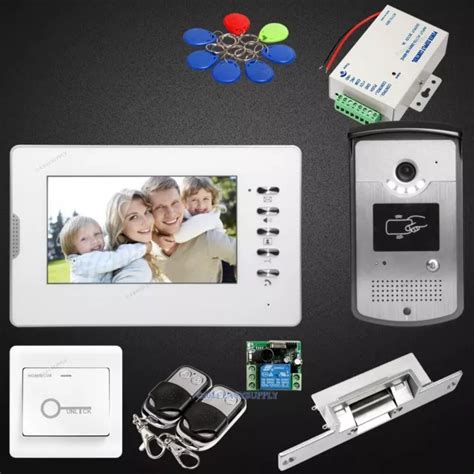 7 FILAIRE SYSTÈME Portier Sécurité Visiophone Mode Muet pour Maison