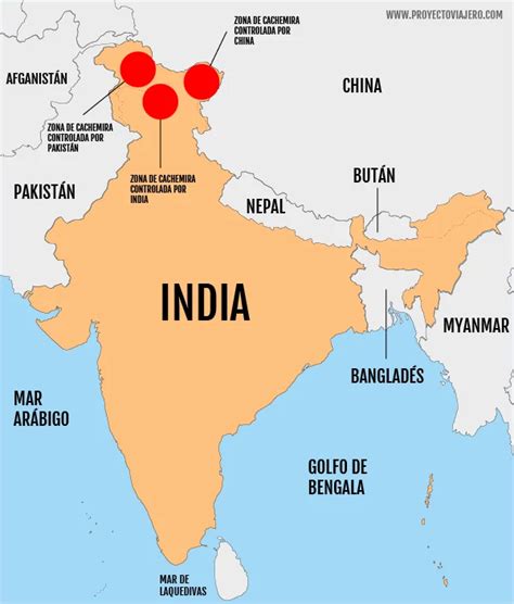 Límites De La India Límites Geográficos Y Fronteras de India