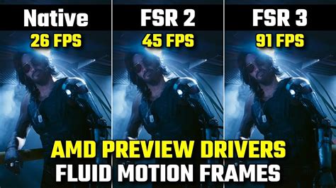 FSR 3 AMD Fluid Motion Frames Test In 9 Games AMD Preview Drivers