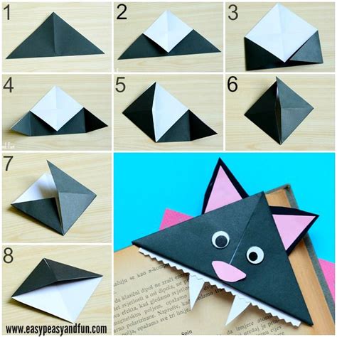 Origami Corner Bookmark Printable Instructions