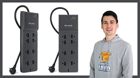Belkin Power Strip Surge Protector Showcase 8 Outlet 8ft Long Cord
