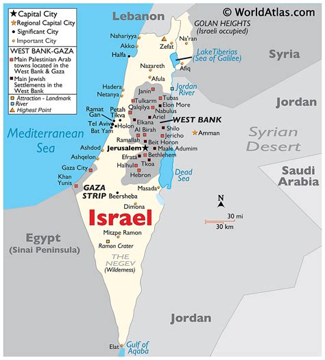 Israel Maps Facts World Atlas